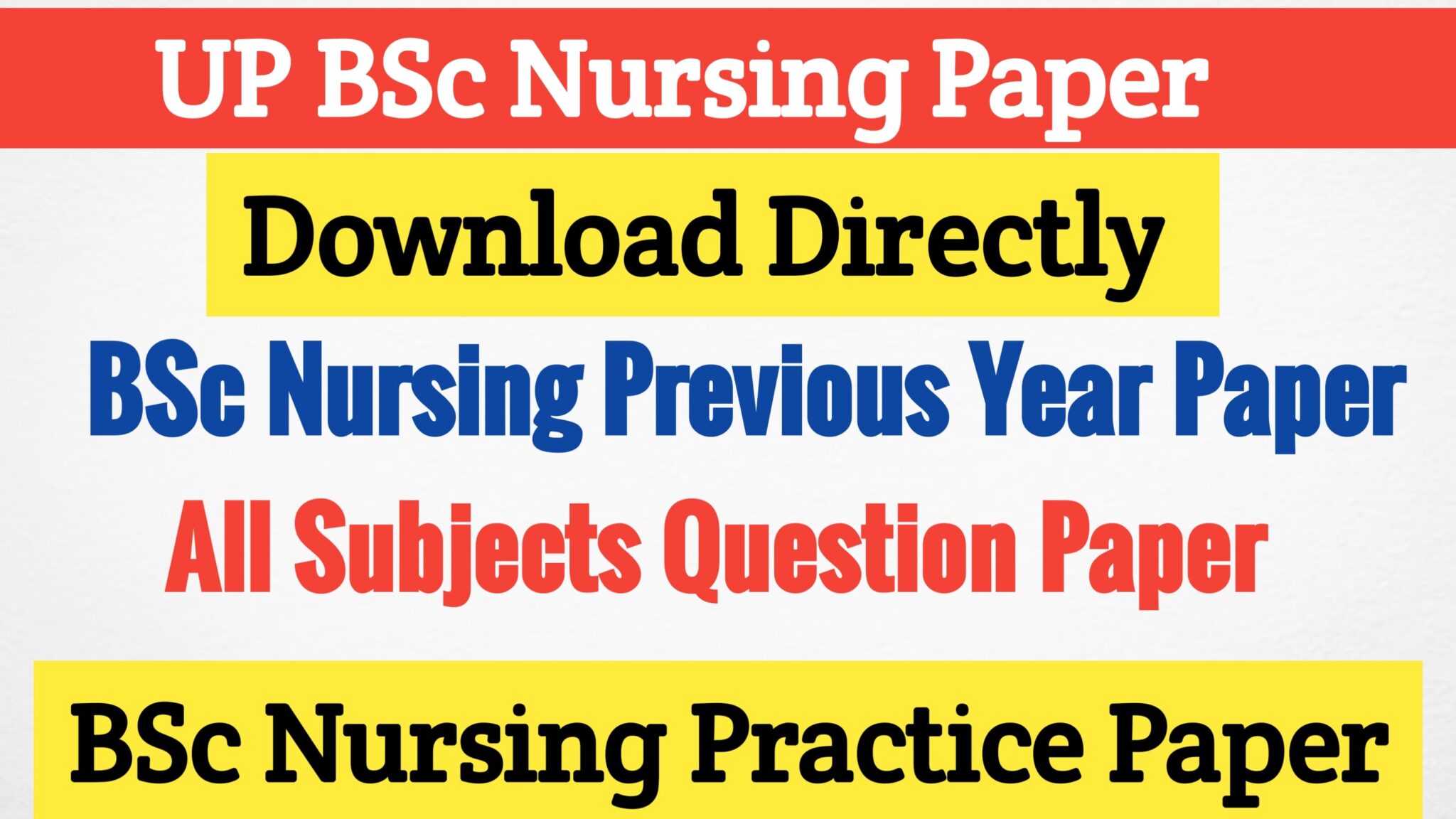 Download UP BSc Nursing Previous Year Papers All Subjects UPCNET 2025 ...